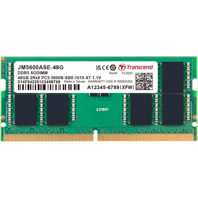 Transcend SoDIMM DDR5 49152Mb 5600MHz (JM5600ASE-48G) в інтернет ...