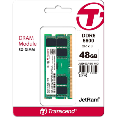 Transcend SoDIMM DDR5 49152Mb 5600MHz (JM5600ASE-48G) в інтернет ...