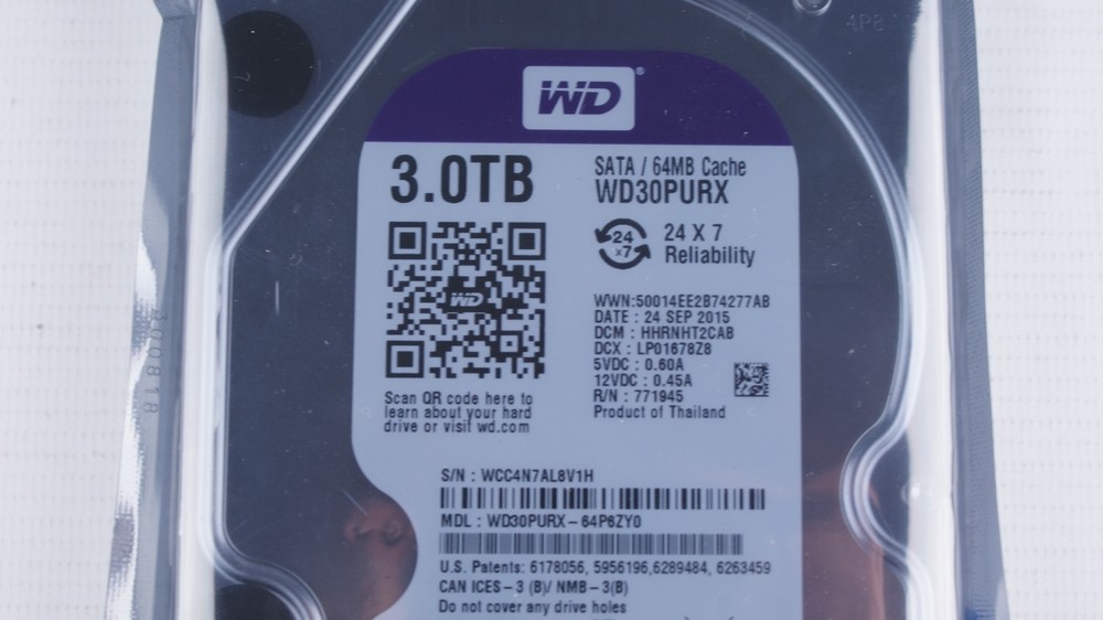 Жесткий диск Western Digital Purple 3TB 5400rpm 64MB Buffer 3.5 SATA ...